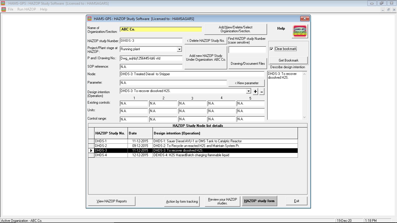 HAZOP software QRA software Process hazard analysis software PHA software
